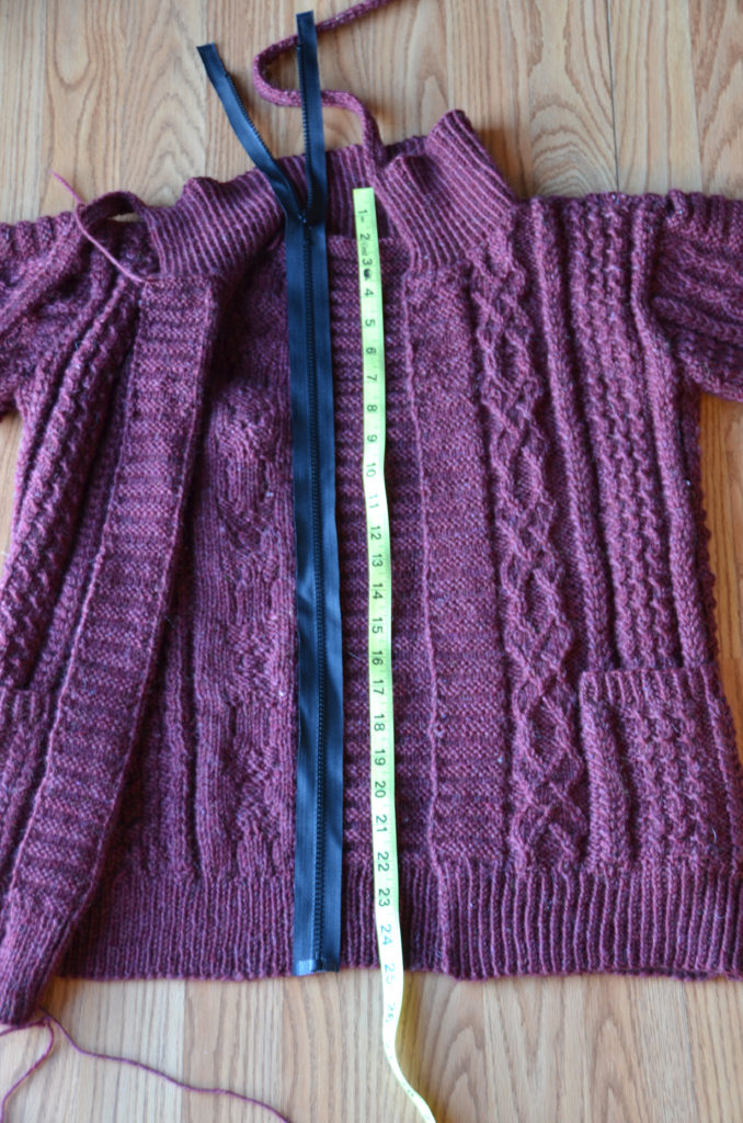 Deluxe Cable Collection Knitalong – Installing a Zipper – Universal ...